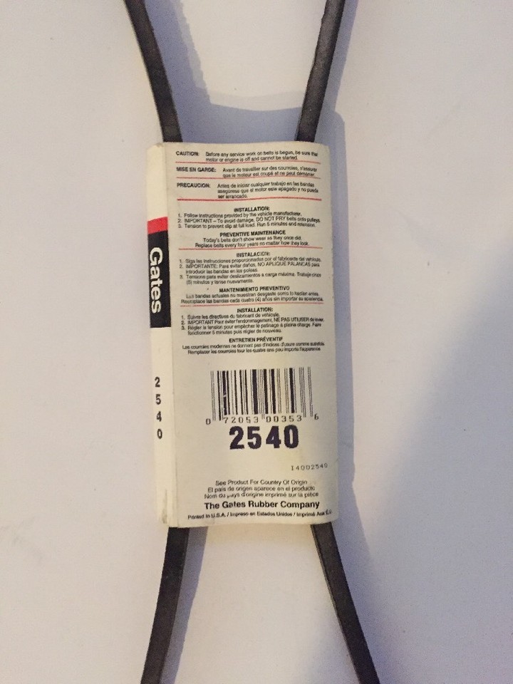 Gates Truflex 2540 Belt | eBay