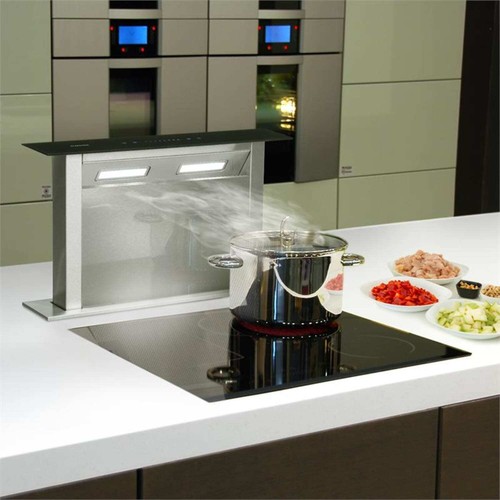 Cooker Hood Downdraft Extractor 60 cm Kitchen Island Retractable Steel ...