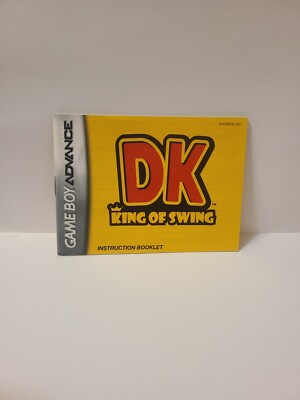 DK King of Swing GBA Nintendo Gameboy Advance Manual ONLY | eBay