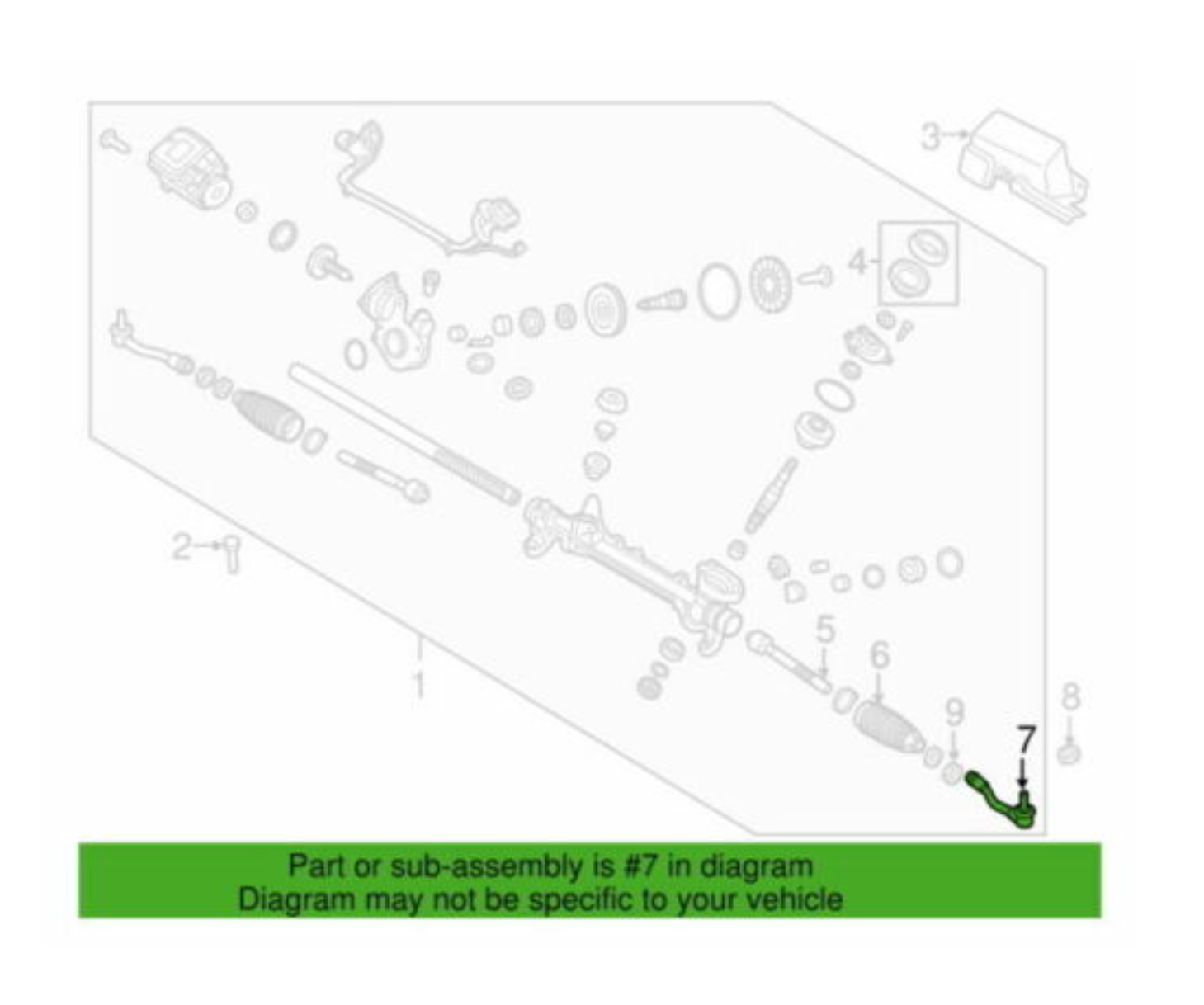 OEM 56820-BE000/G2500 END ASSY-TIE ROD,LH Left DriverSide for Kia Niro ...