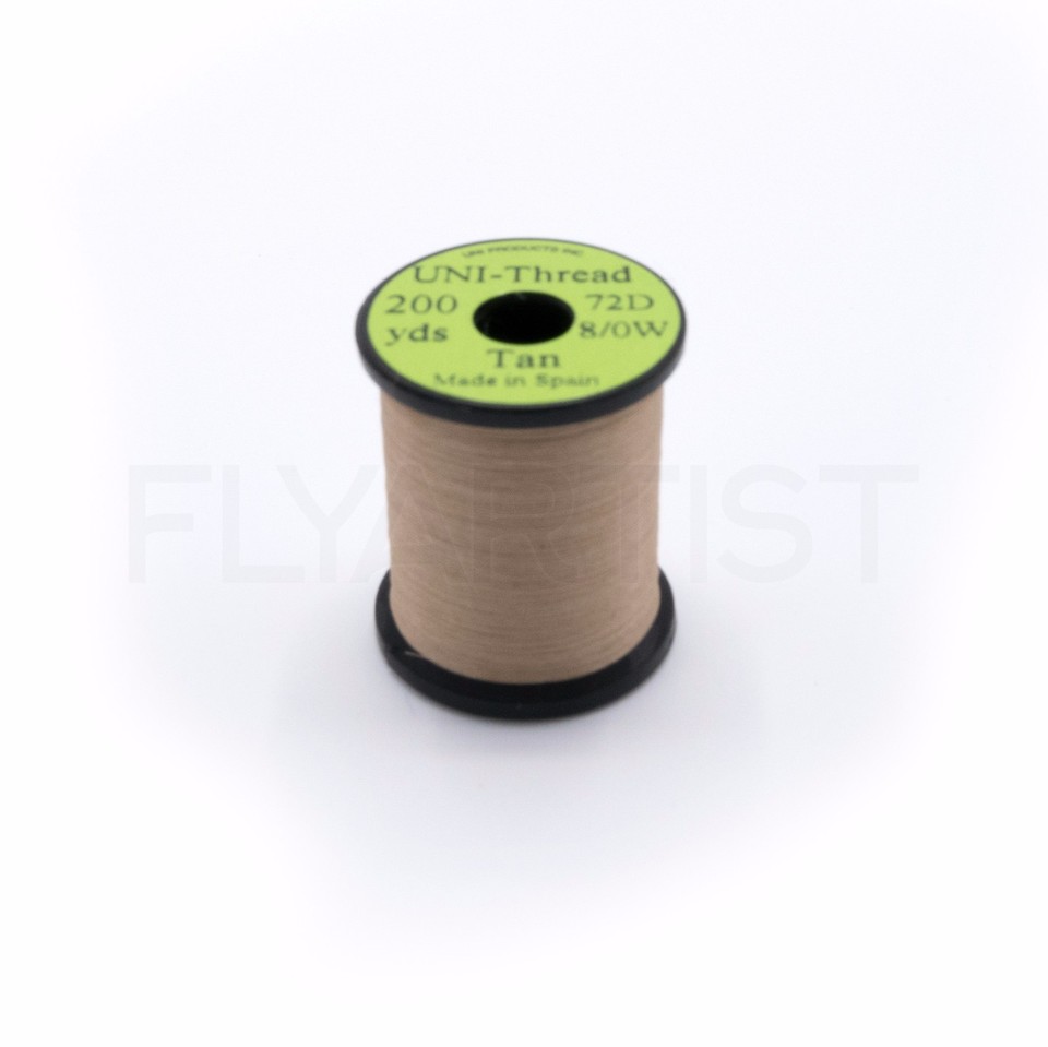 UNI THREAD 8/0 - Fly Tying & Jig Waxed Thread - 200 yd Spools in 20 ...