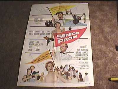 SENIOR PROM 1958 ORIG MOVIE POSTER HAPPY DAYS DANCE | eBay