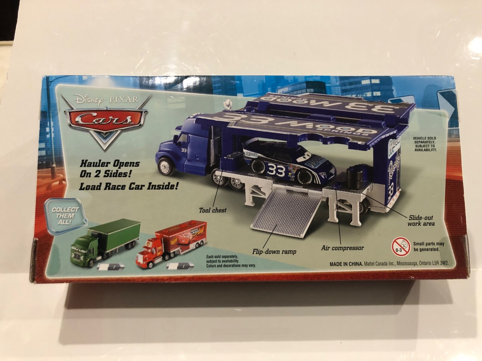 Disney Pixar Cars MOOD SPRINGS #33 HAULER TRUCK 1:55 Diecast TOKYO ...