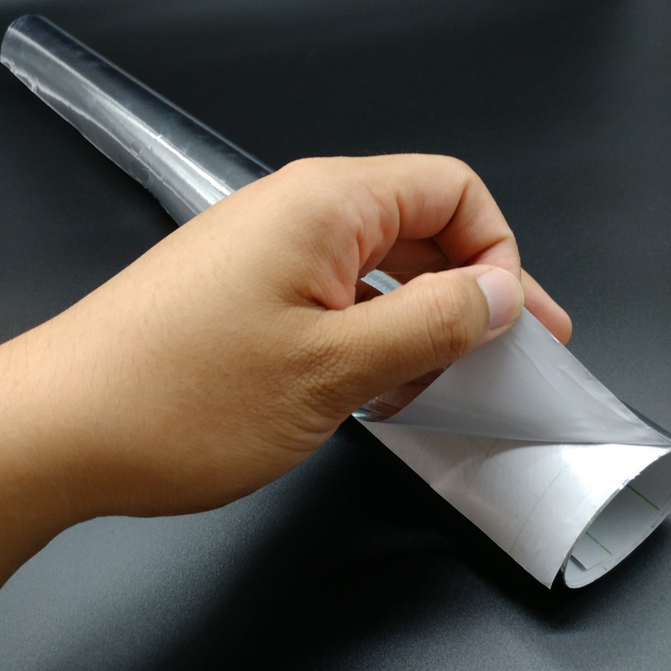 61x100cm Wall Foil Mirror Decor Wall Sticker DIY Self-adhesive Wall ...