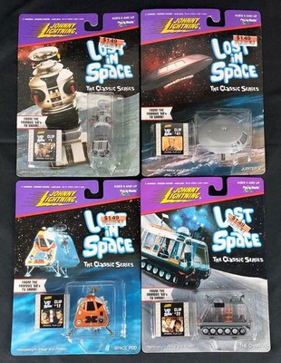 Lot 4 Johnny Lightning Lost In Space Chariot Jupiter 2 Robot B-9 Space ...