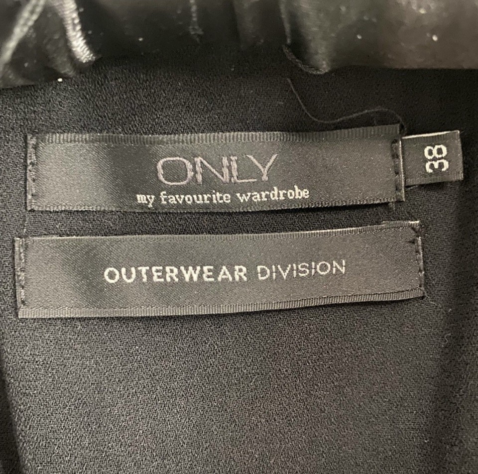 Open Front Black Blazer By ONLY Size 8 (US) | eBay