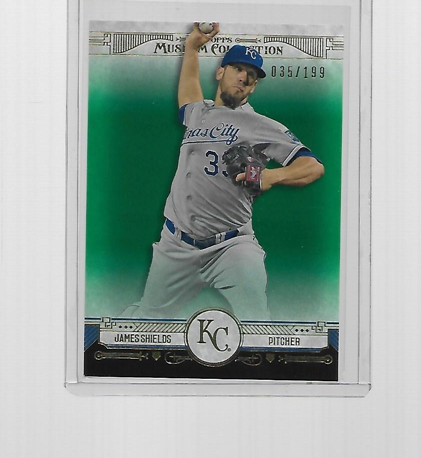 2015 TOPPS MUSUEM COLLECTION BASEBALL GREEN JAMES SHIELDS #32 (035/199 ...