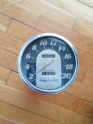 Harley Davidson Panhead duo glide FL Speedometer genuine | eBay