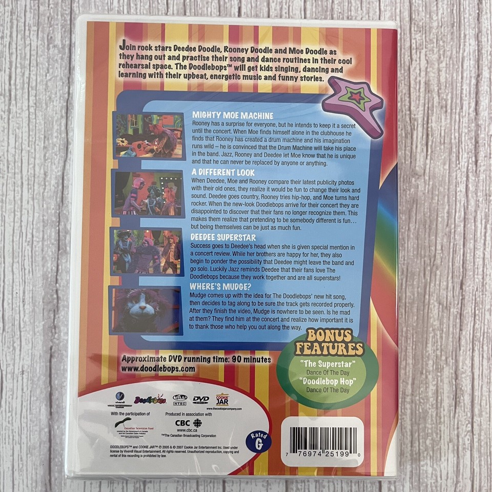 DoodleBops DVD - SuperStars - 90min - New - 4 Episodes & Bonus Features ...