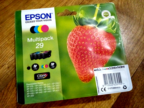 Epson 29 Multipack 4 Cartouches d'encre Noir Cyan Magenta Jaune ...