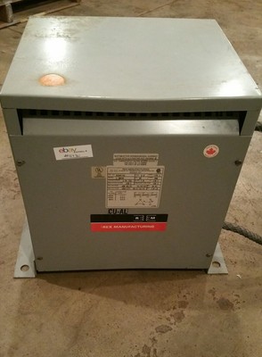 Rex Manufacturing Transformer 6 kva 480V DC6HP/K4 #1623WG25 | eBay
