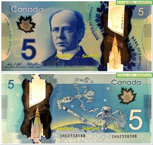 CANADA 2013 CANADIAN WILKINS - POLOZ SIGNATURES POLYMER $5 DOLLAR ...