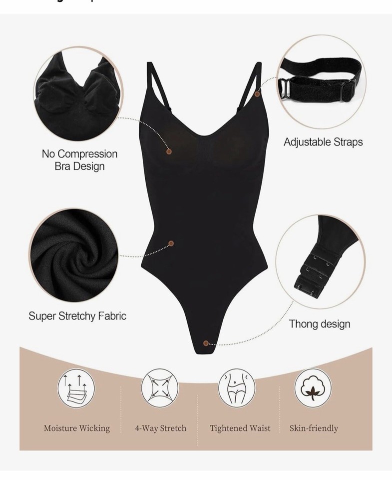 SHAPERX Women's Shapewear Bodysuit Tummy Control Body Shaper Seamless ...