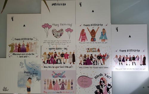 Taylor Swift themed Birthday cards 24 pack With envelopes Included 4x6 ...