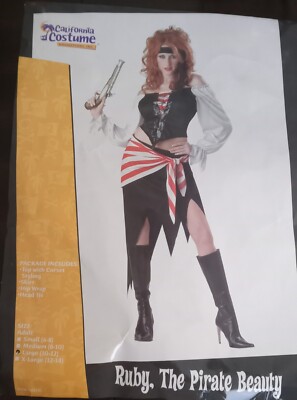 Halloween California Costume-- "Ruby, The Pirate Beauty" ---Adult Large ...