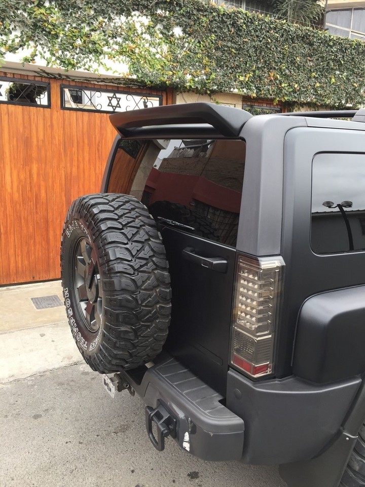 Fits: Hummer H3 2005-2010 Custom Rear Spoiler - Primer Finish - MADE IN ...