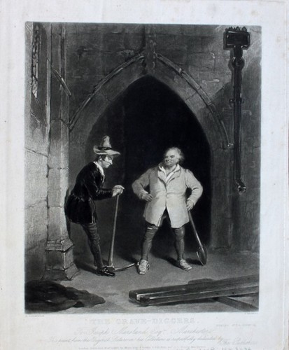 Bestatter Grave Digger Schaufel Grab Totengräber Kirche Friedhof ...