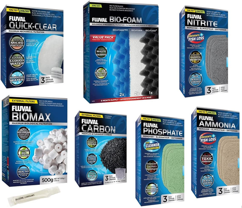 Fluval 206/207 Canister Filter Semi Annual Maintenance Kit Plus Bundle ...