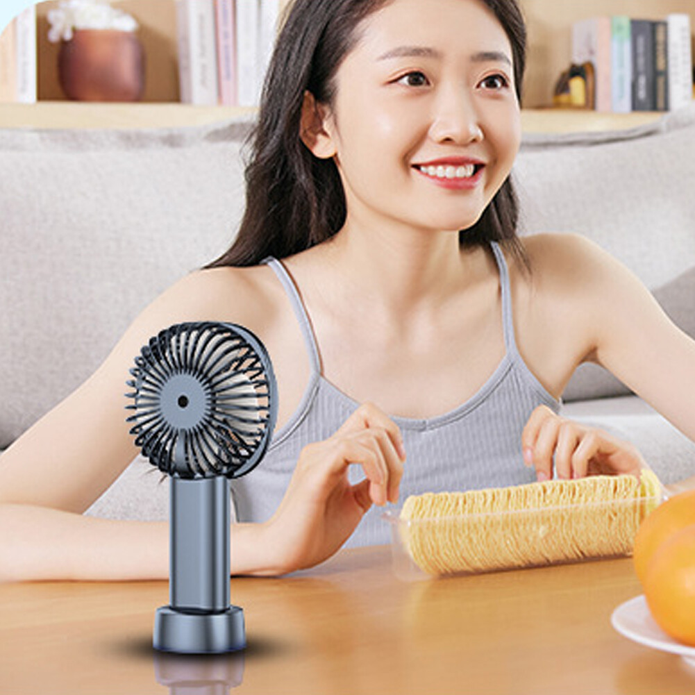 Desktop Home Electric Fan Digital Display Cooling Handheld Mini Fan ...