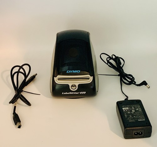 Dymo LabelWriter 450 Thermal Label Writer Printer with AC Adapter & USB ...