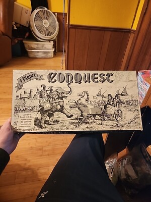 Complete 1980 VTG CONQUEST Board Game by DONALD BENGE Land Sea War 4 ...