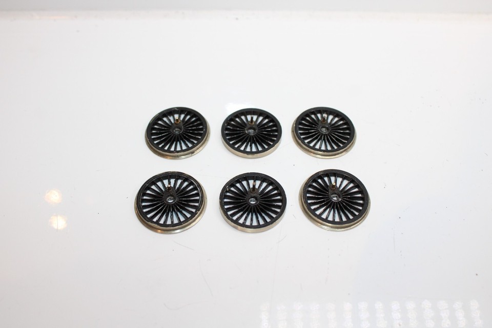 4mm Romford Loco Driving Wheels 6 x 26mm 22 Spoke 2 Flangeless - Please ...