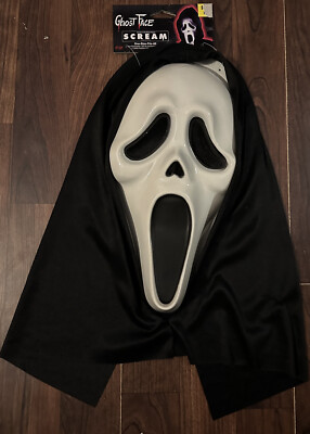 NOS Scream Mask Ghost Face 9206 Easter Unlimited 2012 Ultra White ...