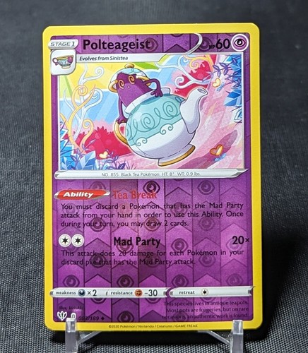 Polteageist Uncommon Reverse Holo Psychic Pokemon Darkness Ablaze Card ...