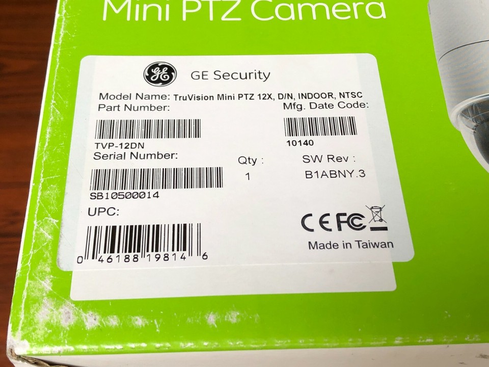 New Interlogix TVP-12DN Truvision PTZ Mini, 12X D/N, Indoor, NTSC ...