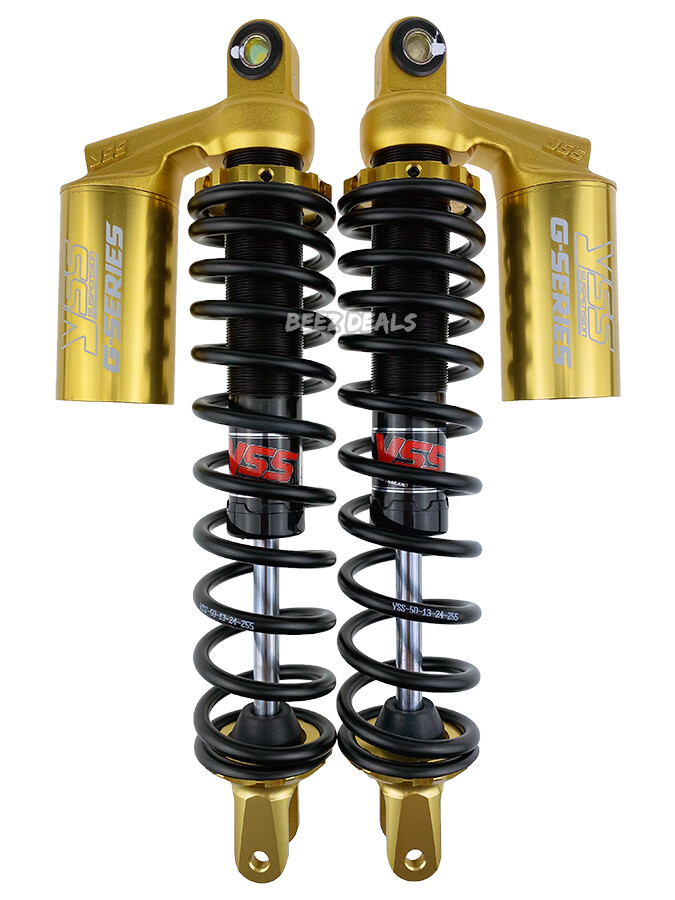 YSS Shocks Absorber Adjustable G-Series Gold Edition Black YAMAHA X-MAX ...