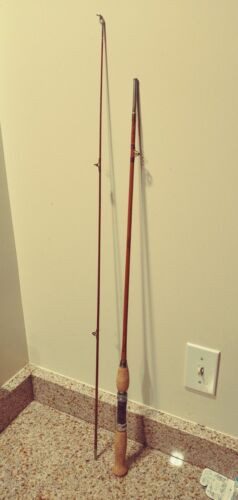 Vintage Heddon #10 Casting Rod 6 Foot Long Split Bamboo With Grip | eBay