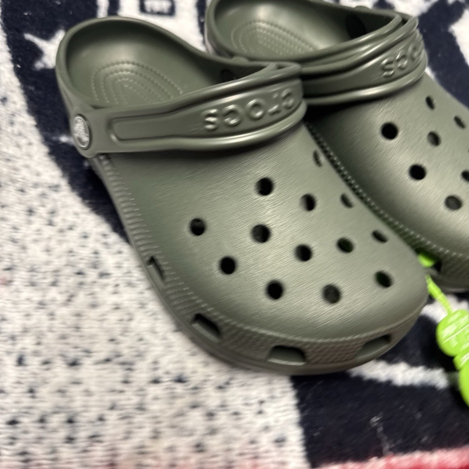 Original Crocs Classic Clog - Army Green 💚 - Women W9 / Men M7 - Brand ...