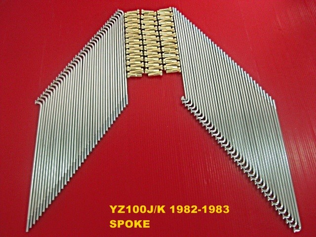 Fit YAMAHA YZ100J /K 1982-1983 FRONT & REAR SPOKE 72 Pcs. NIPPLE GOLD ...