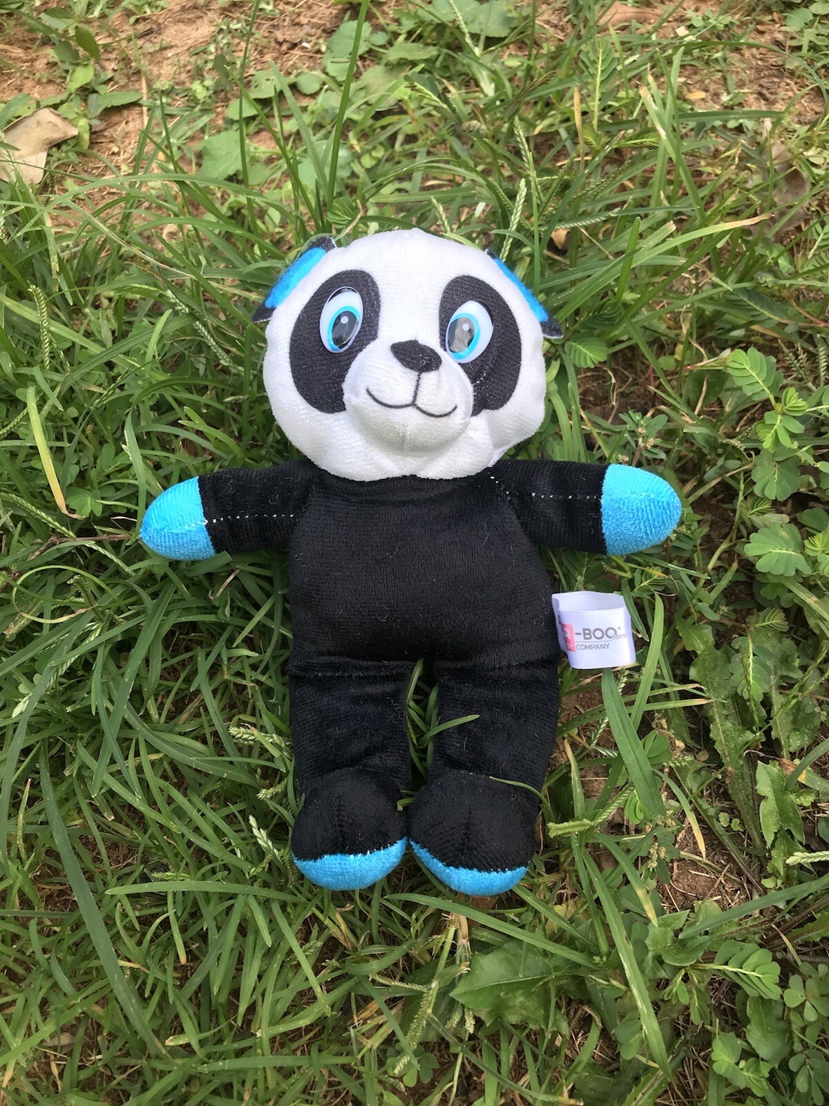 Peek-A-Boo Panda Bear 9” Plush Toy Stuffed Animal Black White Blue | eBay