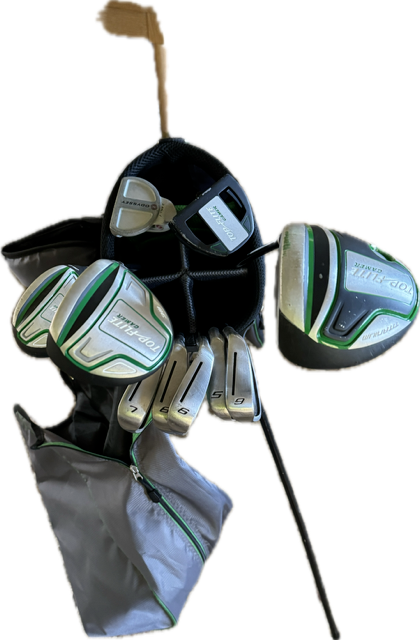 Top Flite Gamer 9 Club Golf Set Bag Varsity Flex Green Complete Set | eBay