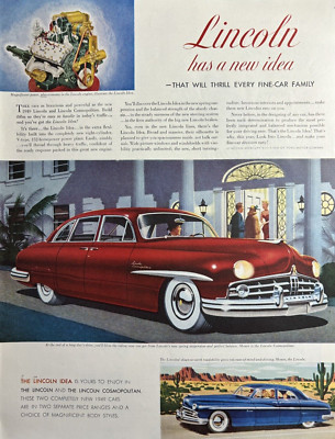 1949 Lincoln Cosmopolitan Automobile New Idea Engine Ford Motor Vintage ...
