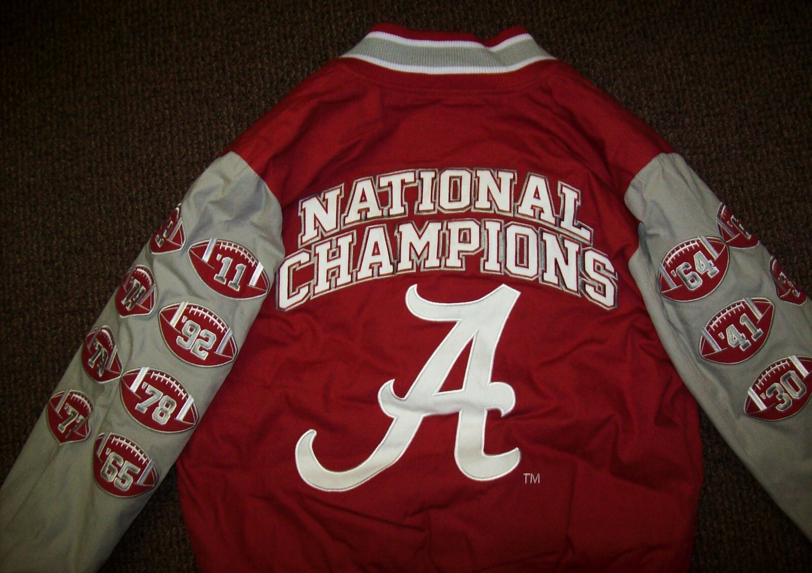 Alabama Jacket Bulldogs 15 Time National Championship Jacket MEDIUM | eBay