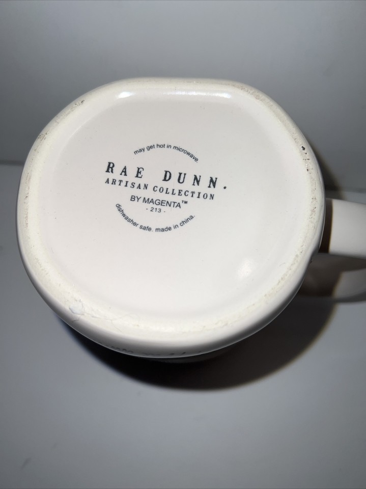 Rae Dunn By Magenta “RAE DUNN” Signature Mug With Heart 2021 NEW | eBay