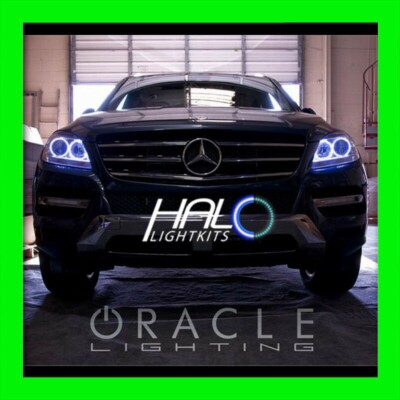 Oracle Lighting 2012-2015 W166 Mercedes ML WHITE LED Halo Light Rings ...
