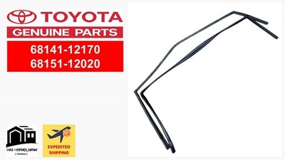 Toyota OEM 68141-12170 68151-12020 Corolla Coupe AE86 Front Door Glass ...