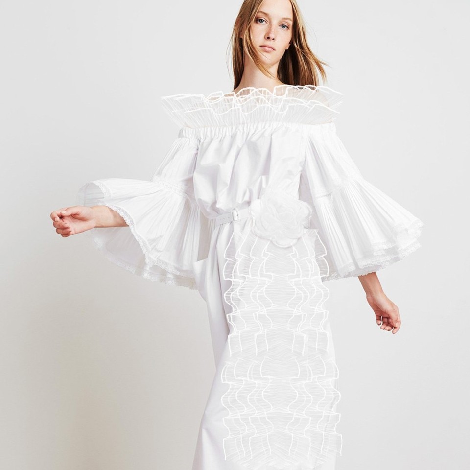 Gathered Lace Trim Frill Ruffle for Sewing Chiffon Ruffled Fabric ...
