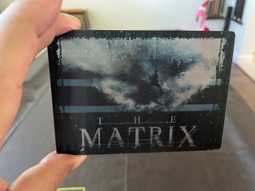 The Matrix Video Motion Lenticular Trinty Helicopter Crash Scene Card ...