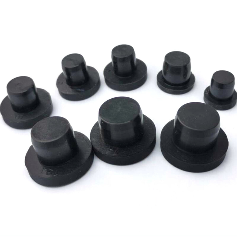 Hole Plug End Cap Round Solid Silicone Rubber Dust Seal Bung 3mm - 14mm ...