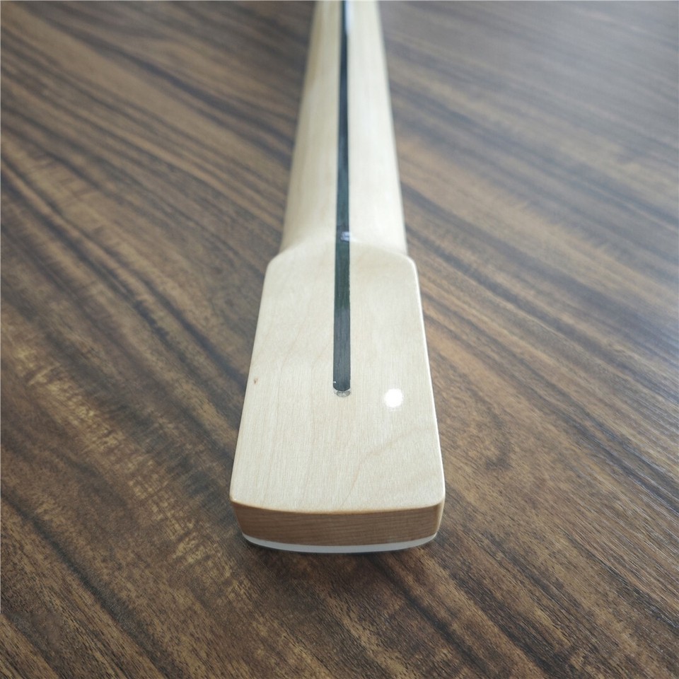 Maple P Bass Guitar Neck 20 Frets Rosewood Pearl Block Inlay Clear ...