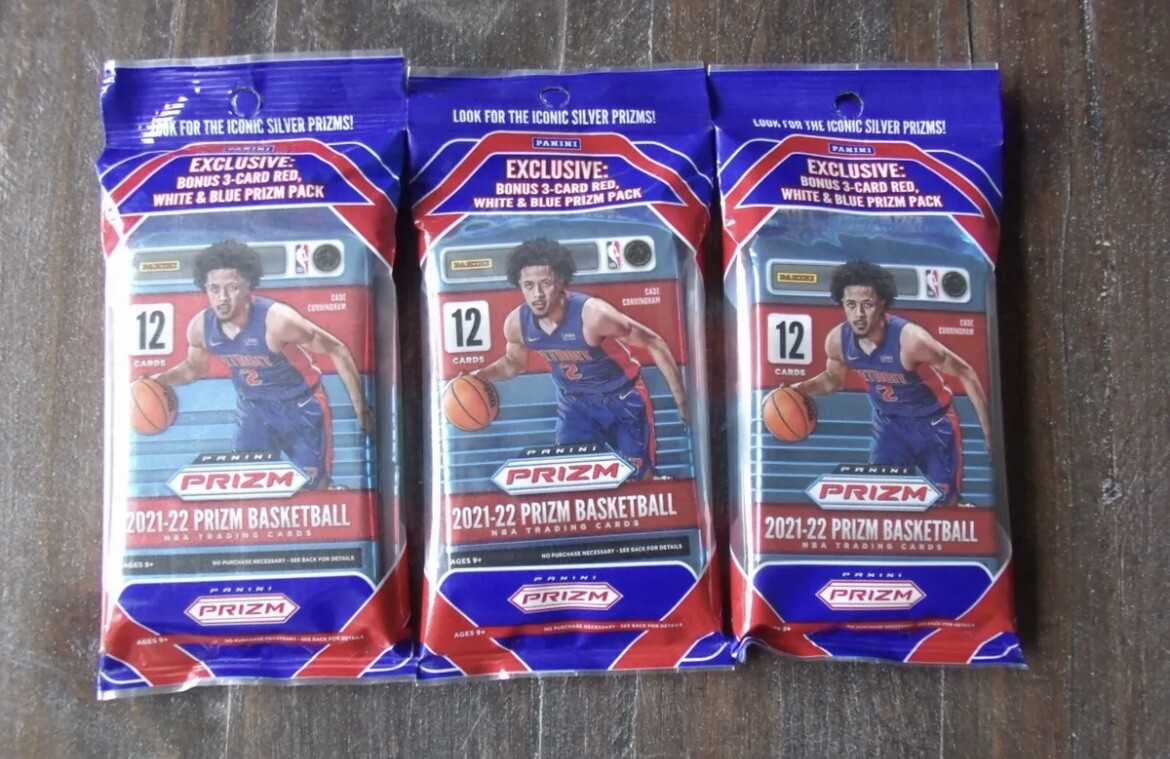 2021-22 Panini Prizm NBA Basketball Cello Packs Factory Sealed New Lot ...