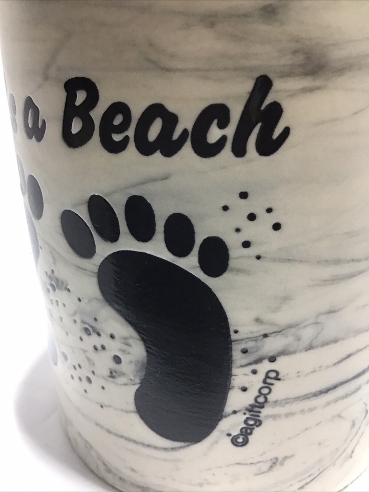 OCEAN CITY MARYLAND COFFEE MUG. LIFE'S A BEACH MUG. Art Deco Print Mug ...