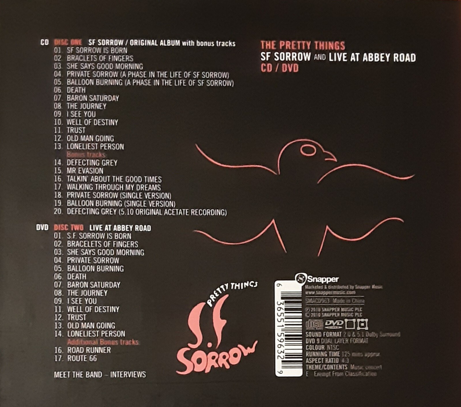 THE PRETTY THINGS - SF SORROW CD & LIVE AT ABBEY ROAD DVD Snapper 2010 SIGNED | eBay UK