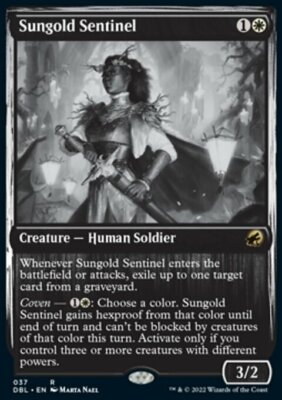 MTG Magic the Gathering Sungold Sentinel (37/633) Innistrad Double ...