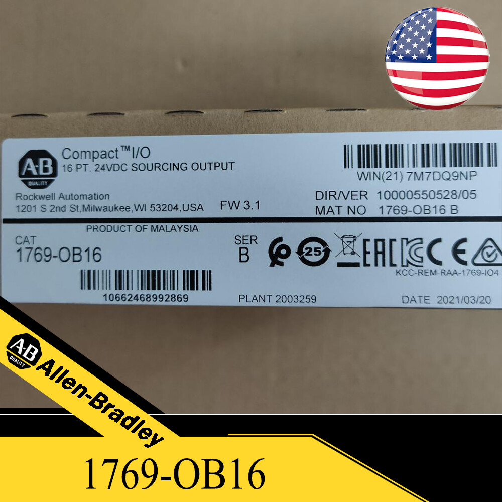 Allen Bradley 1769-OB16 Ser B Compact I/O 16 Pt 24VDC Output Module ...