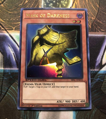MASK OF DARKNESS *** 1ST EDITION ULTRA RARE (MINT/NM) SBSC-EN033 YUGIOH ...